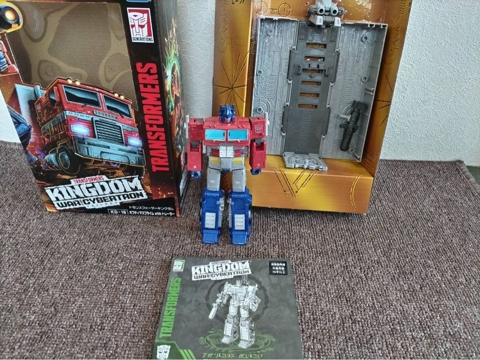 Transformers Kingdom KD19 Optimus Prime with Trailer Used Collectible ...
