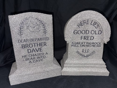 Disney World Haunted Mansion Tombstone Bookend Gravestone | eBay