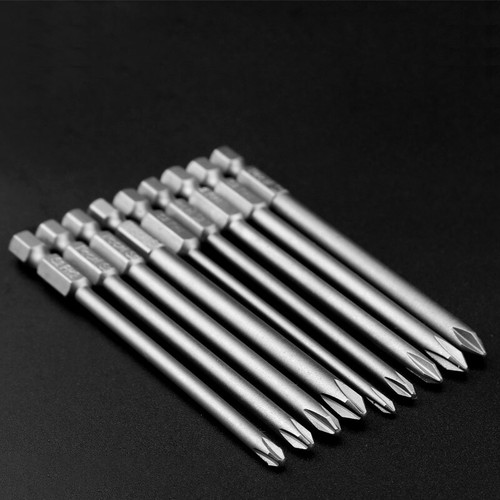 S2 Philips Magnetic Screwdriver Drill Bits PH0-PH2 1/4" Hex Long 65mm ...