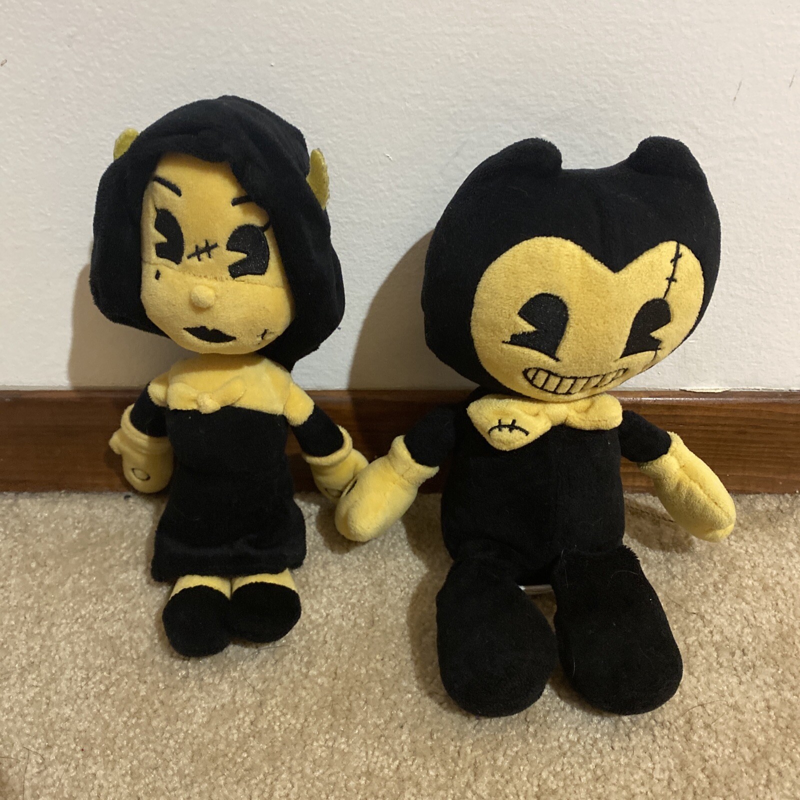 Lot Of 2 Bendy and the Ink Machine Plush Yellow Black 10" Plush 2018 | eBay