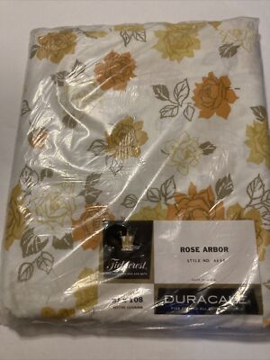 Vintage Fieldcrest sheets Rose Arbor style no. 4688 81 x108 | eBay