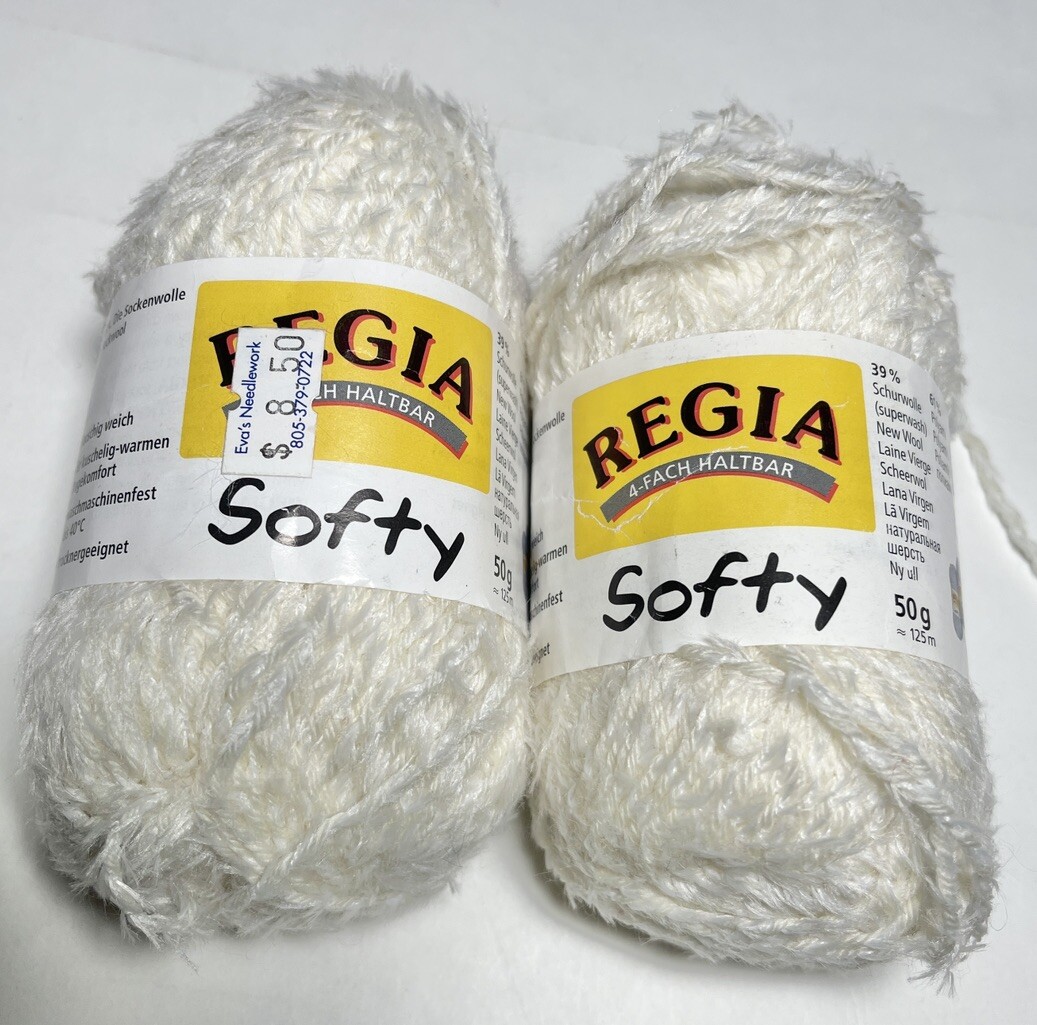 REGIA SOFTY SOCK YARN. 2pk. color 00425. I combine shipping, see ...