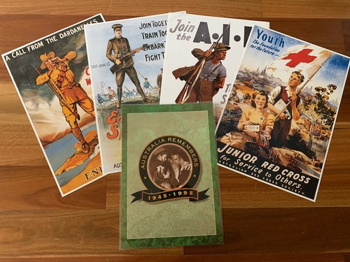 WW1 & WW2 AUSTRALIAN ARMY RECRUITING POSTERS - LOT OF 5 | eBay Australia