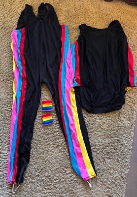 2 piece Ring worn Custom Pro Wrestling wear. Singlet and full body long ...