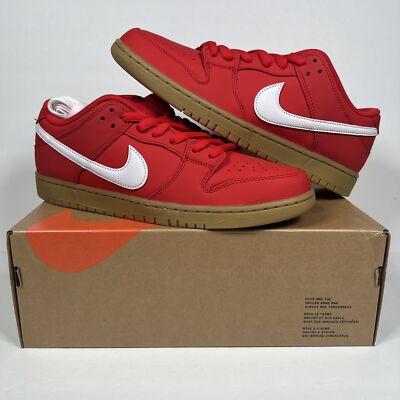 Nike SB Dunk Low ISO University Red Gum FJ1674-600 - Mens Size 11.5 | eBay