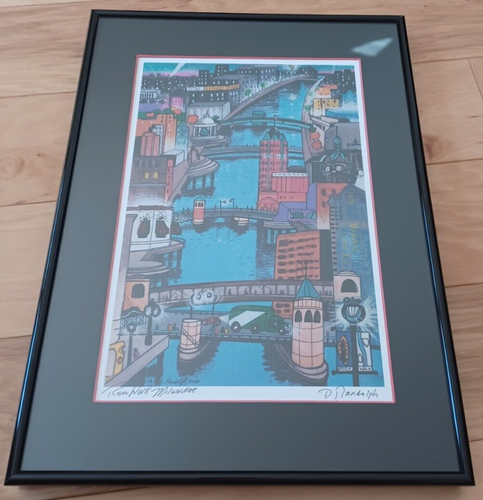 Daniel Randolph Serigraph signed "RiverWalk Milwaukee" 13"x18" | eBay
