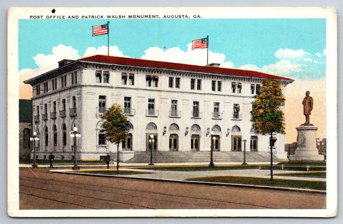 Augusta, Georgia - GA, Post Office Patrick Walsh Monumnet, Vintage ...