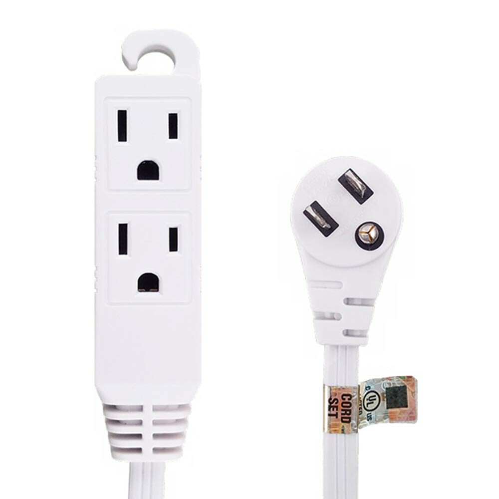 Flat Extension Cord White Extension Cords & Power Strips Harbor