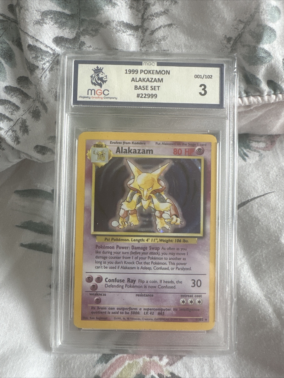 Pokémon TCG Alakazam Base Set 1/102 Holo Unlimited Holo Rare for sale ...
