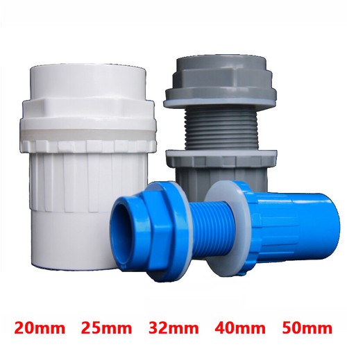 PVC Pipe Fitting 20mm~50mm Pressure Tank Connector Bulkhead For ...