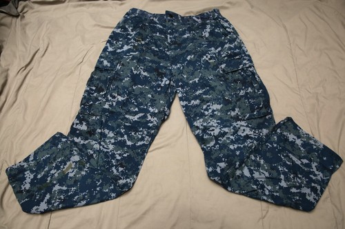 USGI US Navy NWU Type I Trousers Blueberry Camo Large Regular | eBay