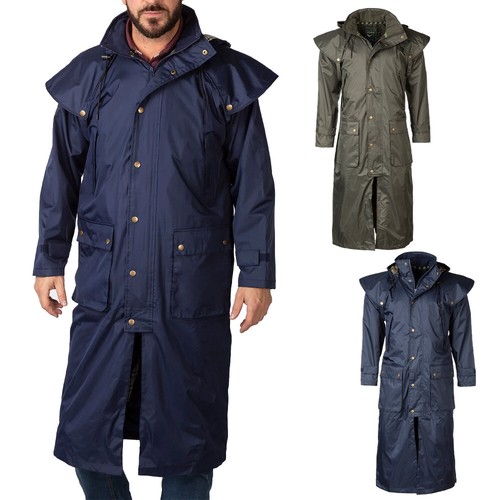 Men's Full Length Riding Coat Waterproof Equestrian Jacket For Men ...