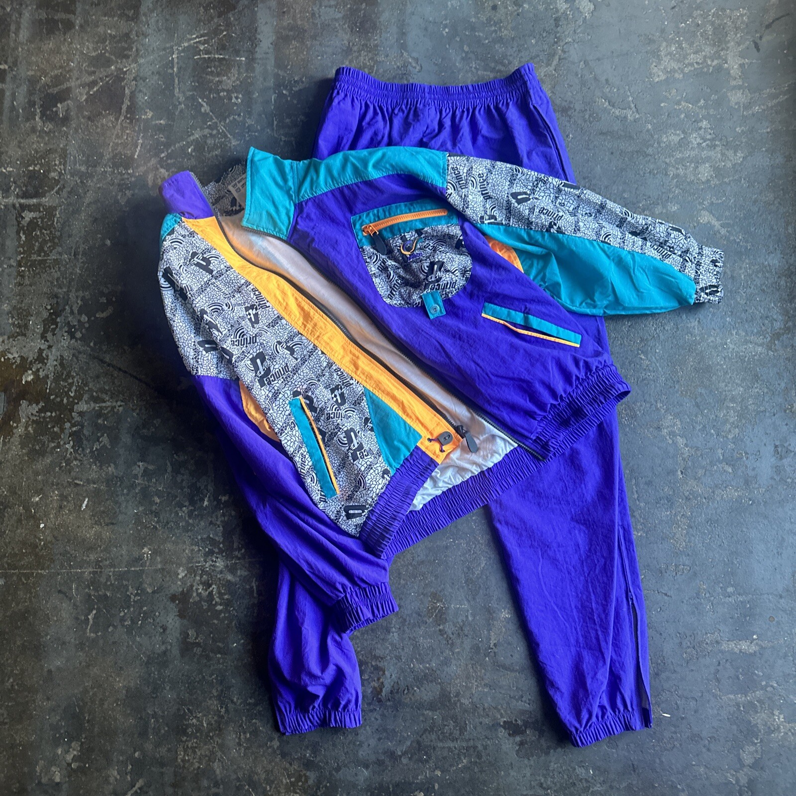 Vintage Prince Cross Sport Track Suit Size Medium Ver… - Gem