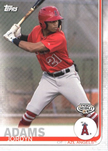 2019 Topps Pro Debut #17 Jordyn Adams AZL Angels | eBay