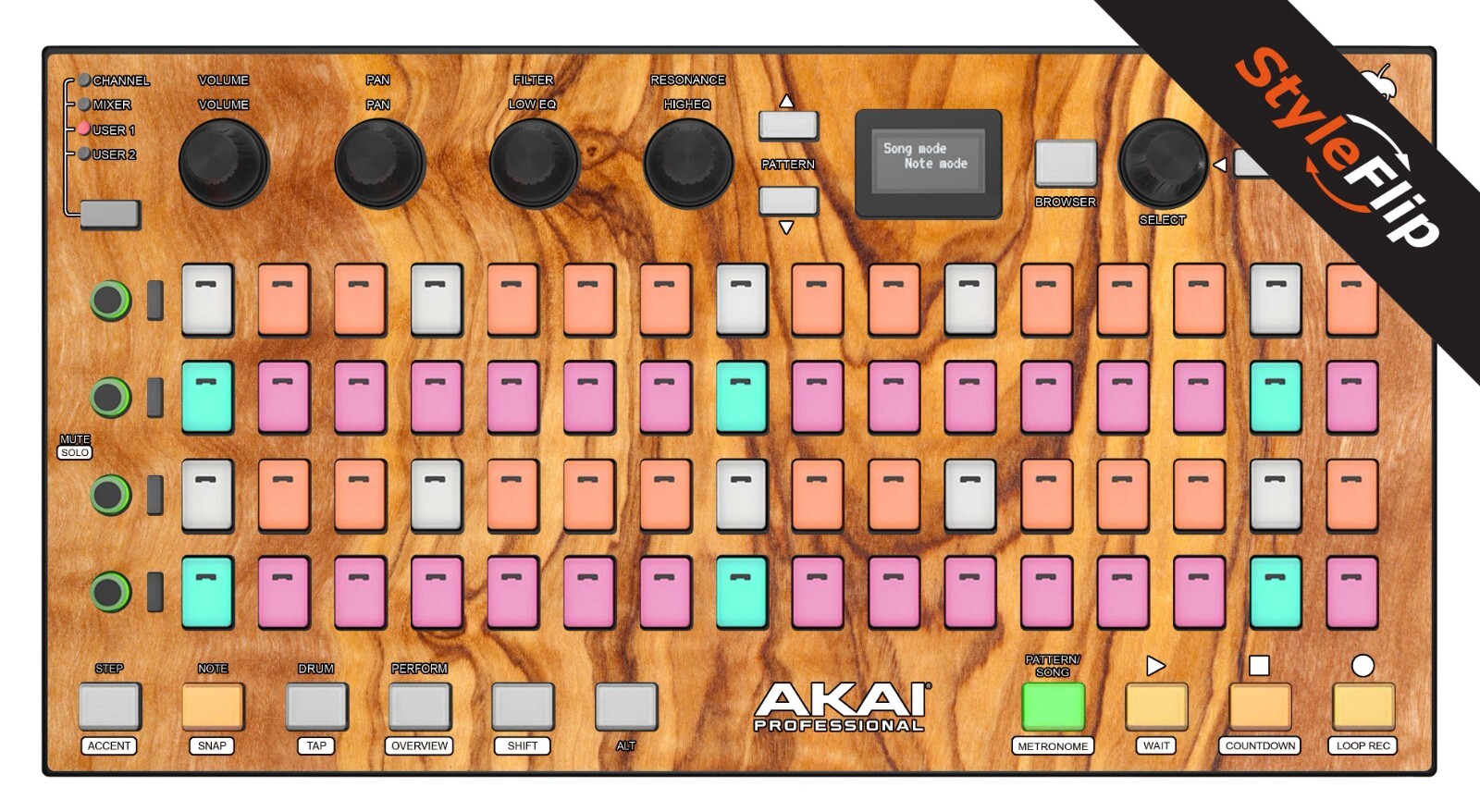 Akai Fire Skin | Wood #6 | Protective Decal | StyleFlip Skins | eBay