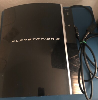 PlayStation 3 PS3 FAT black console only CPU & GPU:65 FUSB2 for PARTS ...