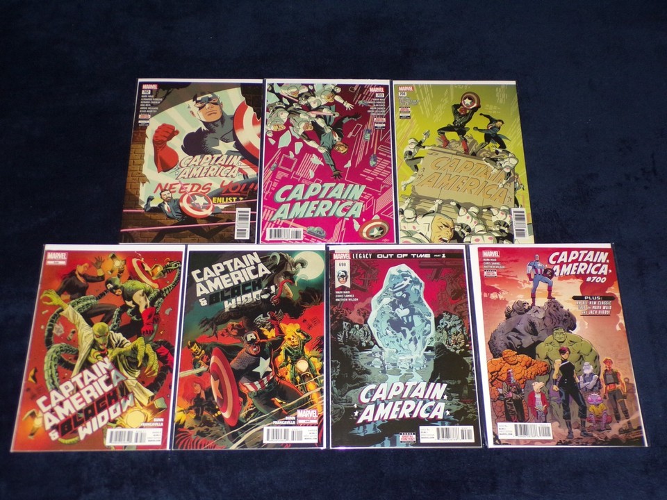 CAPTAIN AMERICA 600 - 704 LOT 30 MARVEL COMICS 606 700 VARIANT MISSING ...