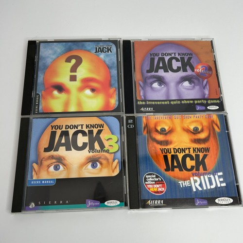 Lot Of 4 You Don't Know Jack Games PC CD-ROM Vol 1 2 3 The Ride | eBay