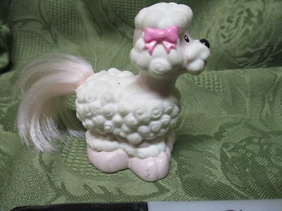 Fisher Price Little People Touch feel poodle dog toy part figure soft ...