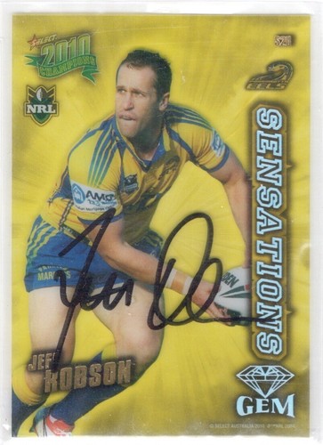 🔥 2010 CHAMPIONS SENSATION GEM SIGNED CARD JEFF ROBSON #S20 🔥 | eBay