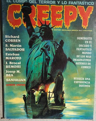 CREEPY #7 (1979) Spanish Warren horror comics magazine Rich Corben FINE ...