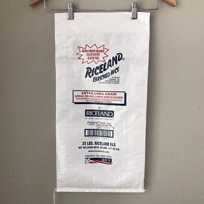 RICELAND FOODS, INC.Enriched Rice Extra Long Grain 25 lbs Plastic Feed ...