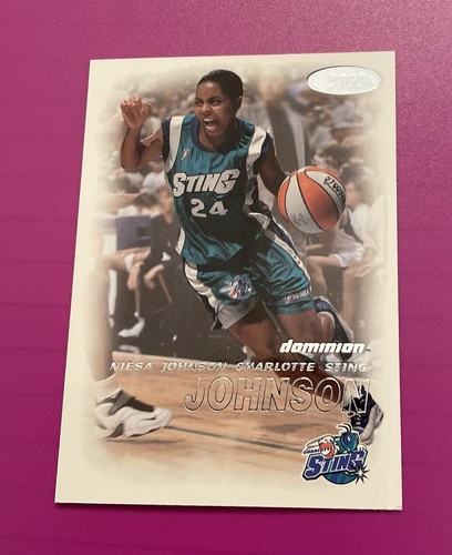 2000 Skybox Dominion WNBA Niesa Johnson #24 Rookie RC Charlotte Sting ...