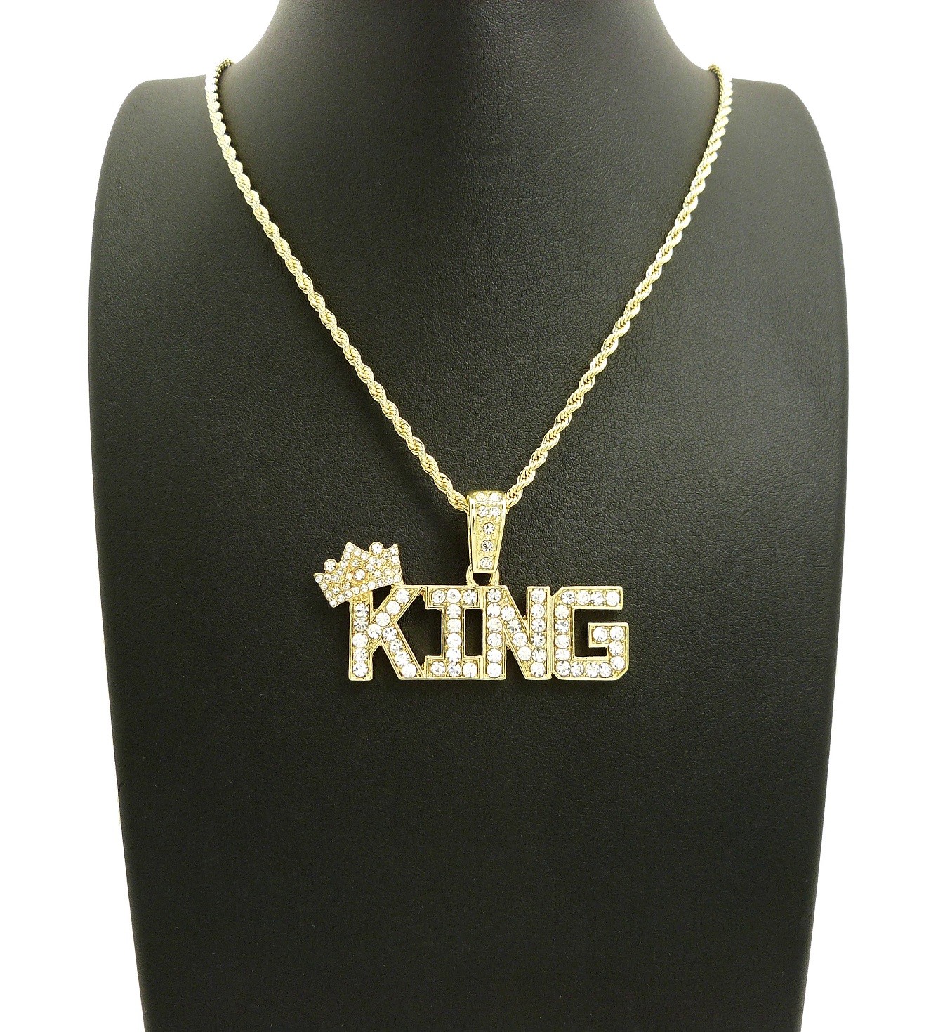 NEW KING PENDANT & 24" VARIOUS CHAINS HIP HOP NECKLACES - XZ242 | eBay