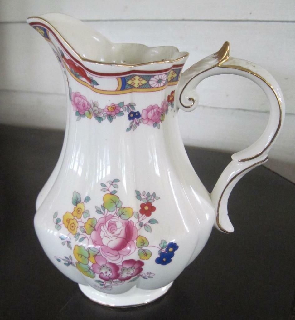 Chinese Bouquet 8" Porcelain Pitcher by Peppertree Tabletops | eBay