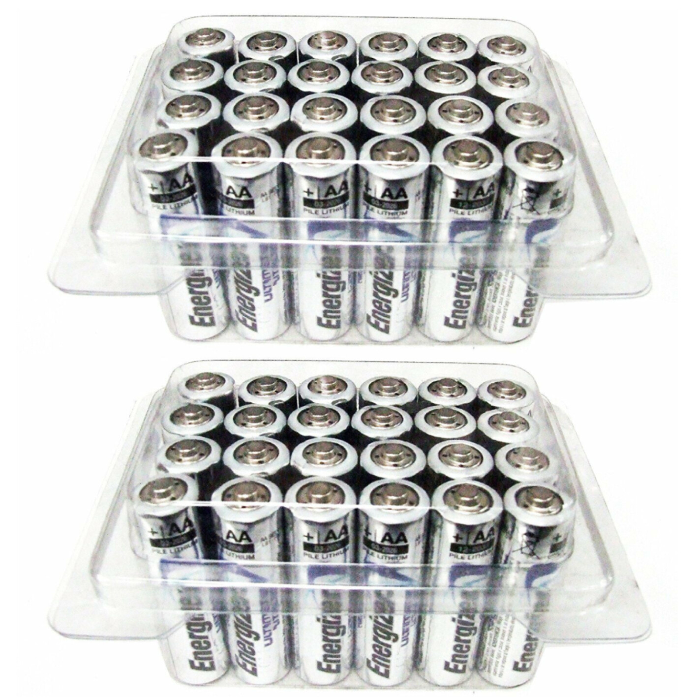2X Bulk Pack Tub of 24 Energizer AA LR06 L91 MN1500 LR6 Battery ...