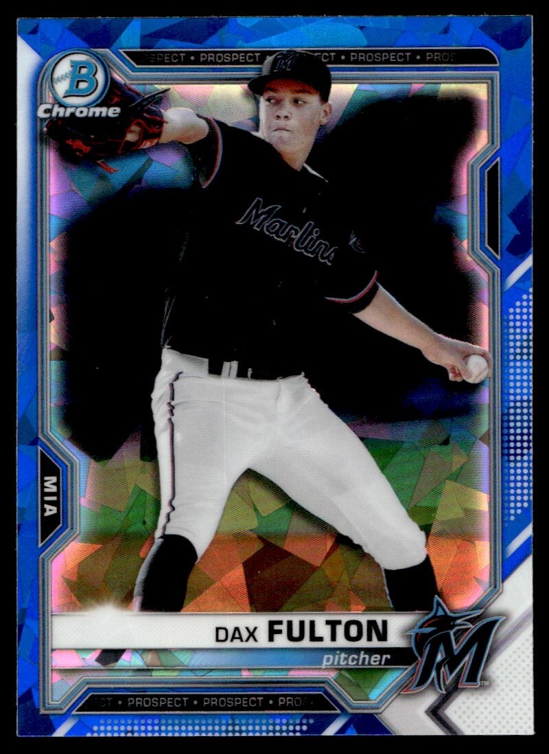 2021 Bowman Chrome Sapphire Dax Fulton G28 Miami Marlins #BCP-32 | eBay
