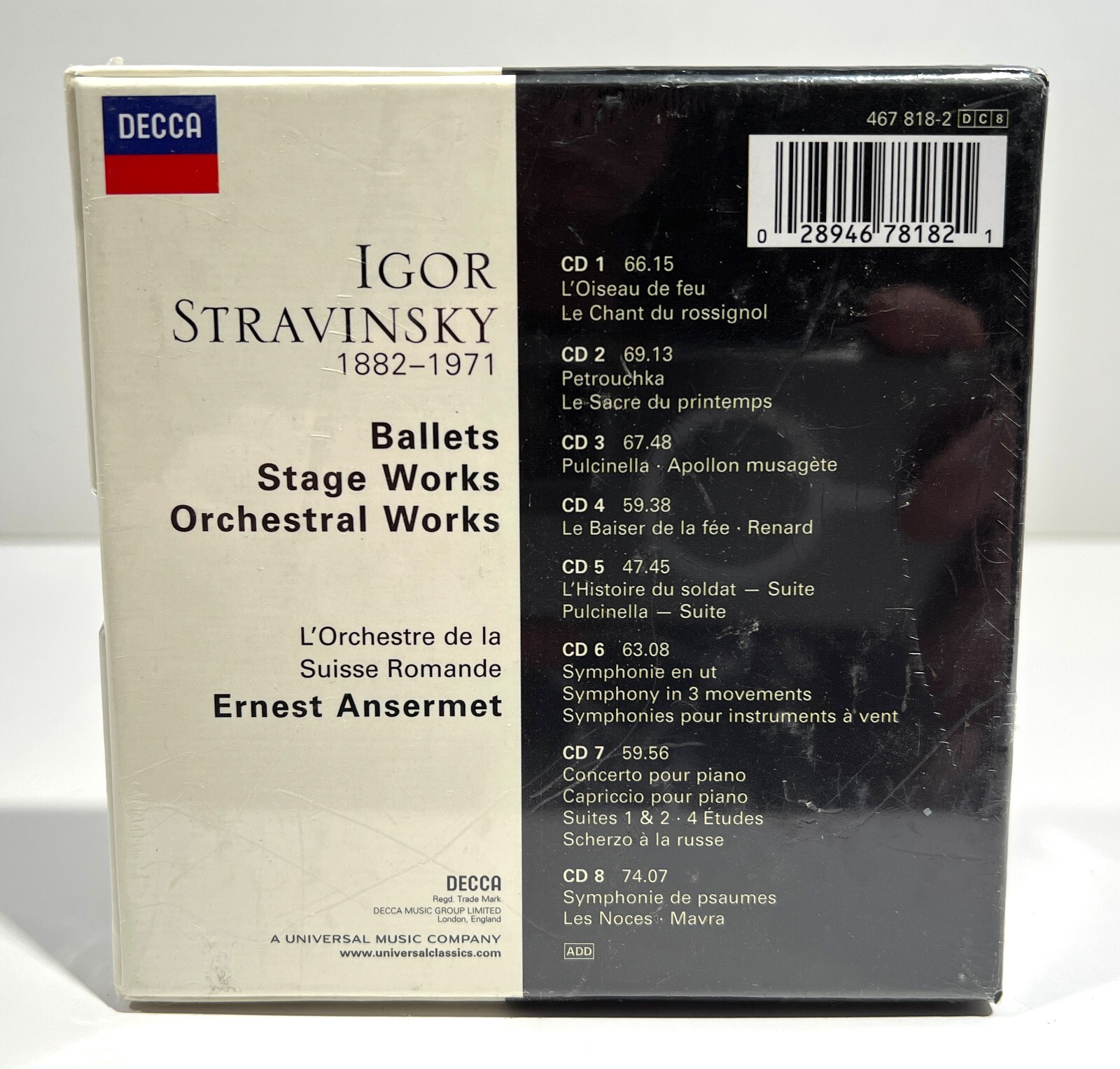 Stravinsky: Ballets; Stage Works; Orchestral Works (CD, May-2001, 8 ...