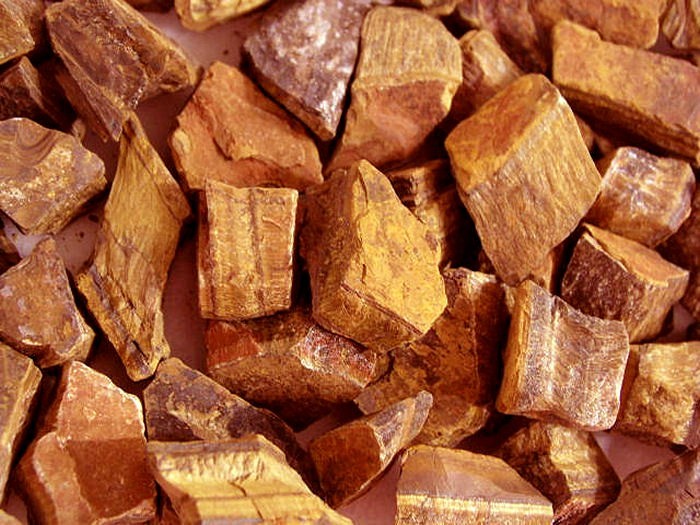 Tigers eye natural mine rough bigger Africa 1 to 1 1/2 inch pieces 2 ...