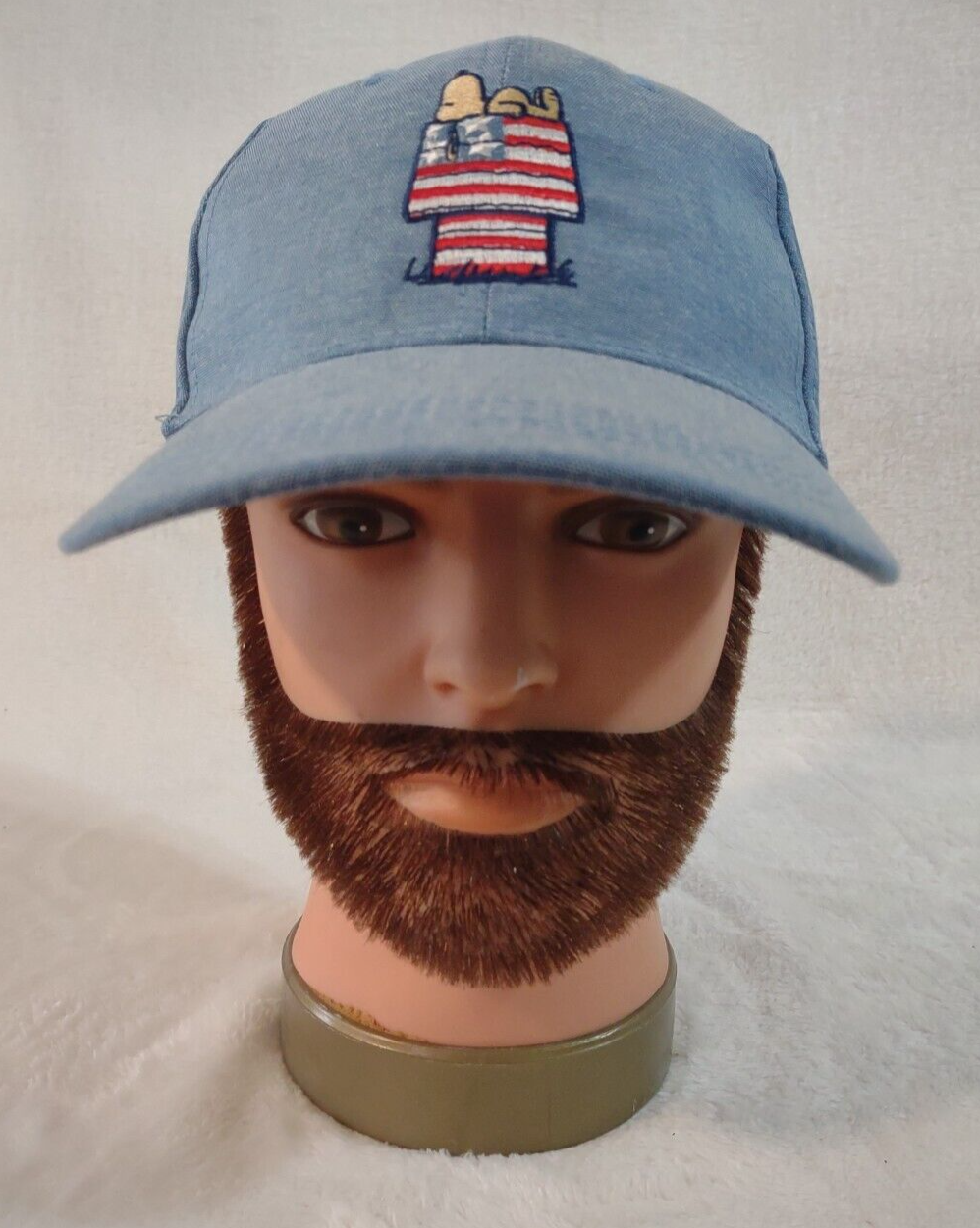 Snoopy Peanuts Ball Cap Hat Berkshire Fashions Light Blue Adjustable ...