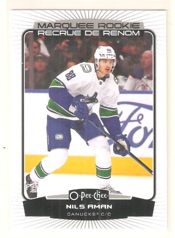Nils Aman 2022-23 O-Pee-Chee Rookie Card #584 Canucks | eBay