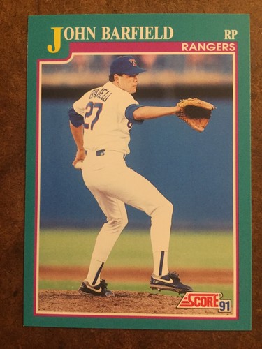 John Barfield 573 Score 1991 MLB Baseball Trading Card | eBay