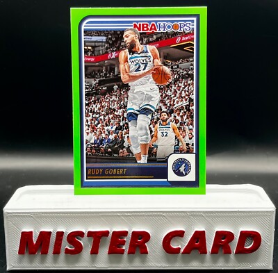 2023-24 Panini Hoops RUDY GOBERT neon green #153 Timberwolves | eBay