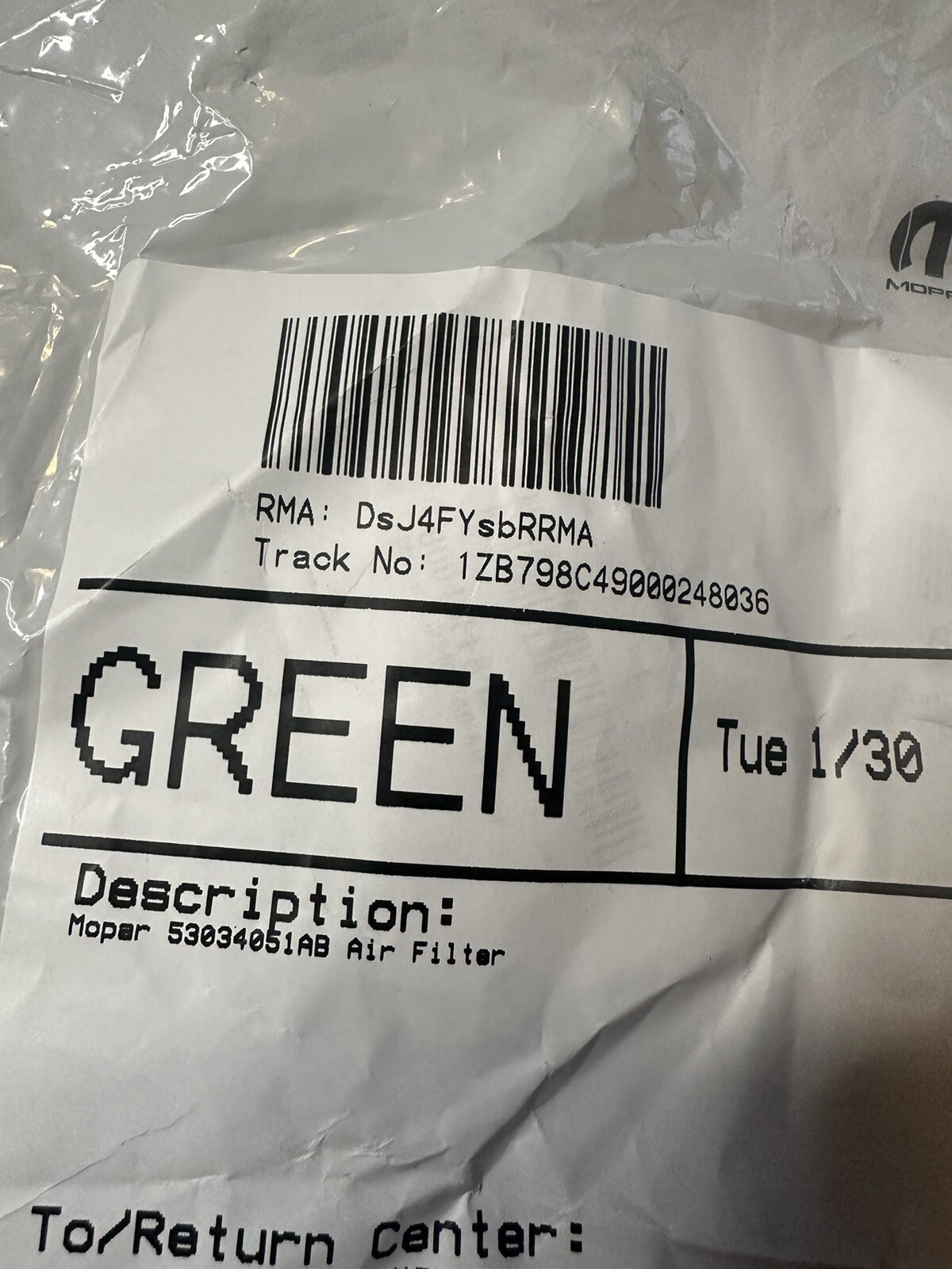 Air Filter Mopar 68517554AA for sale online | eBay