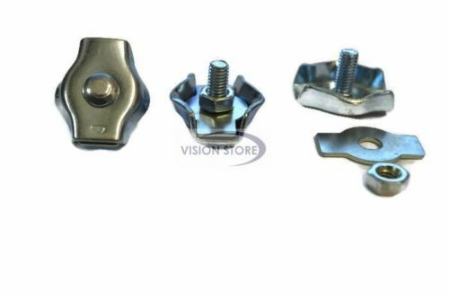 Galvanized Simplex Wire Rope Clamps Grips Steel 2mm 3mm 4mm 5mm 6mm ...