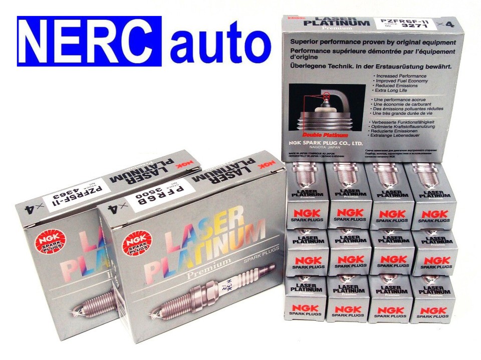 NGK LASER PLATINUM Platinum Spark Plugs BKR6EQUP 3199 Set of 12 | eBay