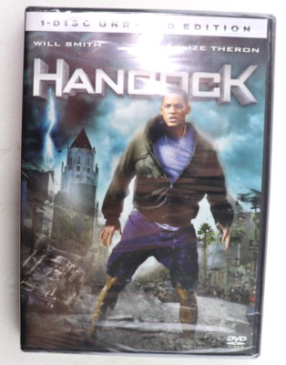 Hancock (DVD, 2008, Unrated Single Disc Version) Will Smith Brand New ...
