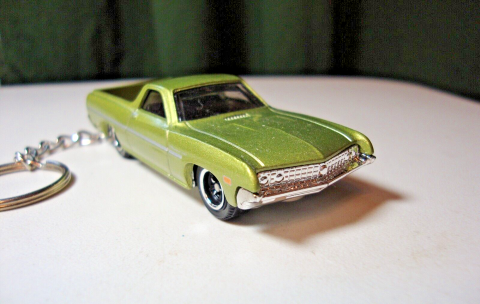1970 FORD RANCHERO TRUCK New Keychain GREEN Key ring Diecast Toy 1969 ...