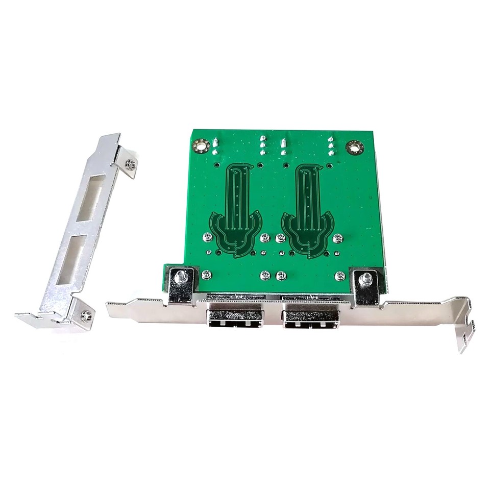 SFF-8087 to 2 Port External HD SFF-8088 PCI Mini SAS Card Female ...