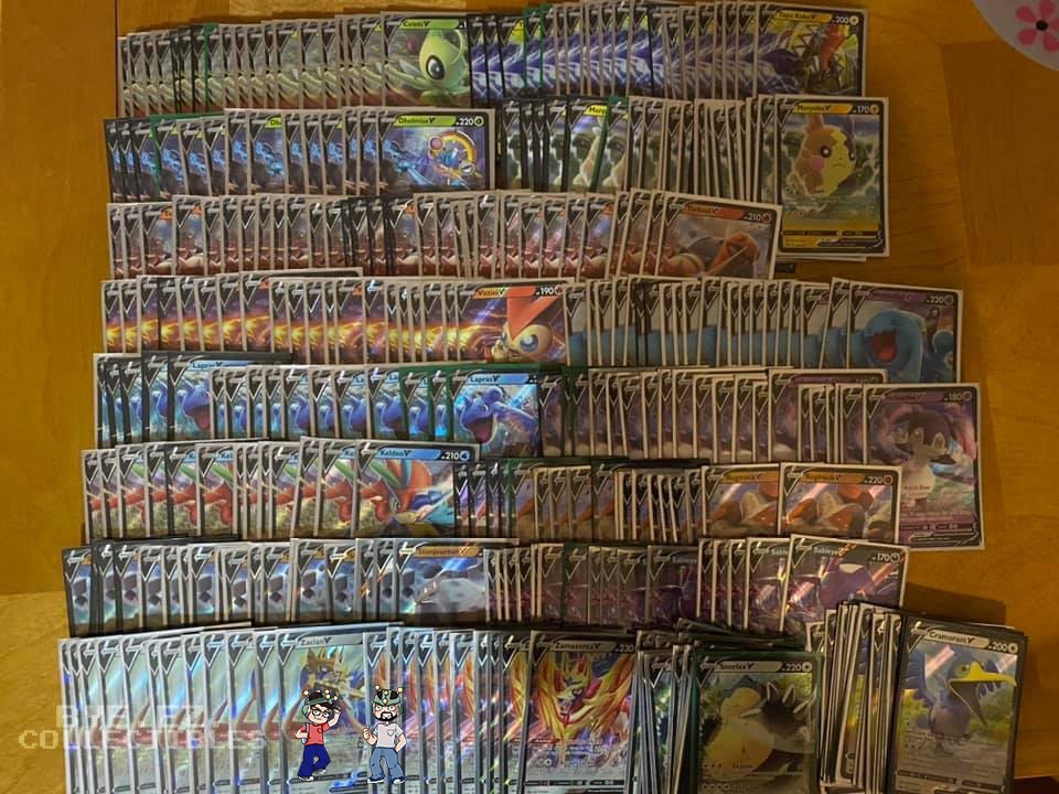Pokemon Card Lot 100 TCG Cards + Ultra Rare, 10 Holos | VMAX GX EX ...