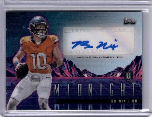 Bo Nix # Rookie Horizon Auto 2024 Topps Midnight | eBay