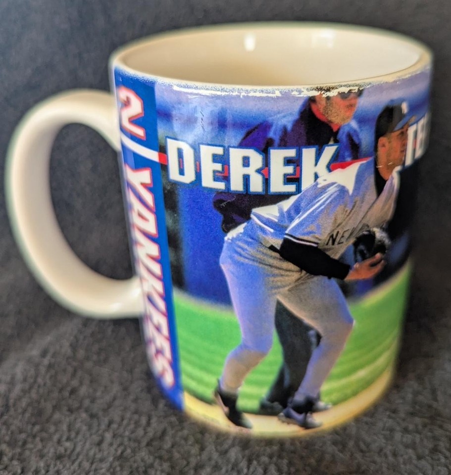 Vintage Derek Jeter New York Yankees Hunter 2001 Ceramic Coffee Mug ...