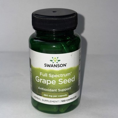Swanson Full Spectrum Grape Seed 380mg Herbal Antioxidant Support 3/27 ...