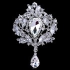 Pin Brooch for Women Queen Silver Back Rhinestone Fashion Jewelry ...