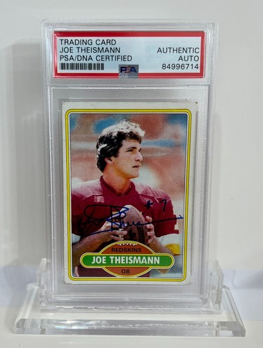 1980 Topps 475 Joe Theismann Auto PSA/DNA Authentic; | eBay