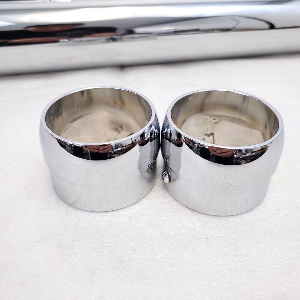 SAMSON Silver Bullet Shorty Mufflers Harley Touring Removable Tips DS ...